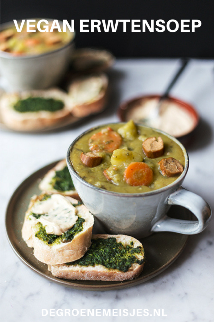 Vegan erwtensoep - De Groene Meisjes