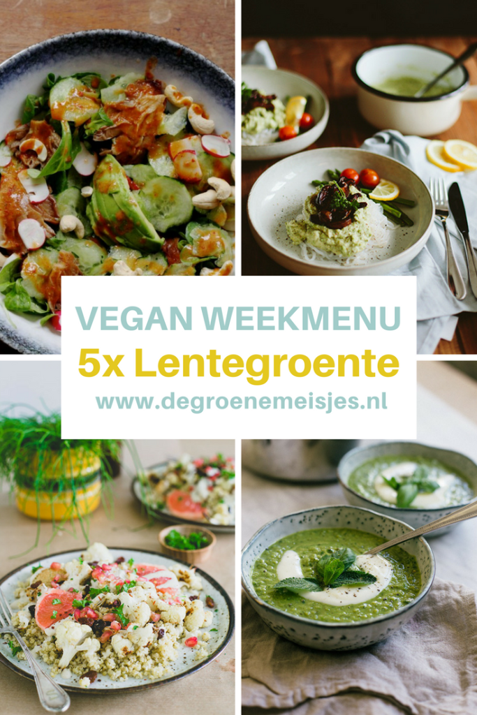 Weekmenu 8 – 12 mei - De Groene Meisjes